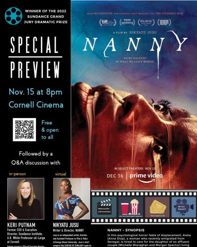 Special Preview Screening: “Nanny” followed by Q&A discussion ...